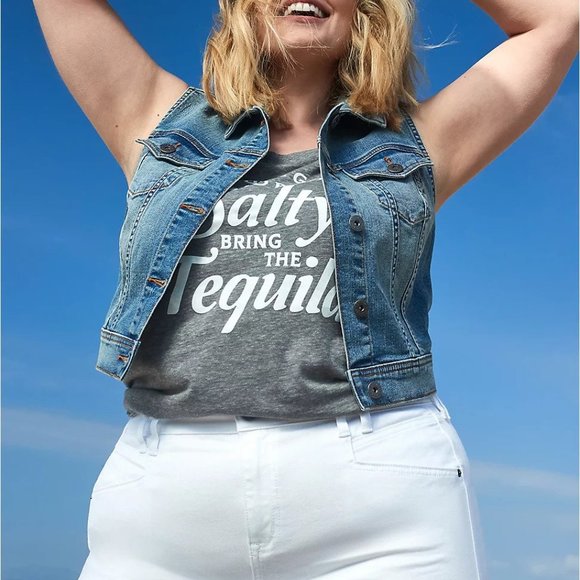 torrid | Shorts | Torrid Plus Mid Rise Optic White Shortie Shorts ...